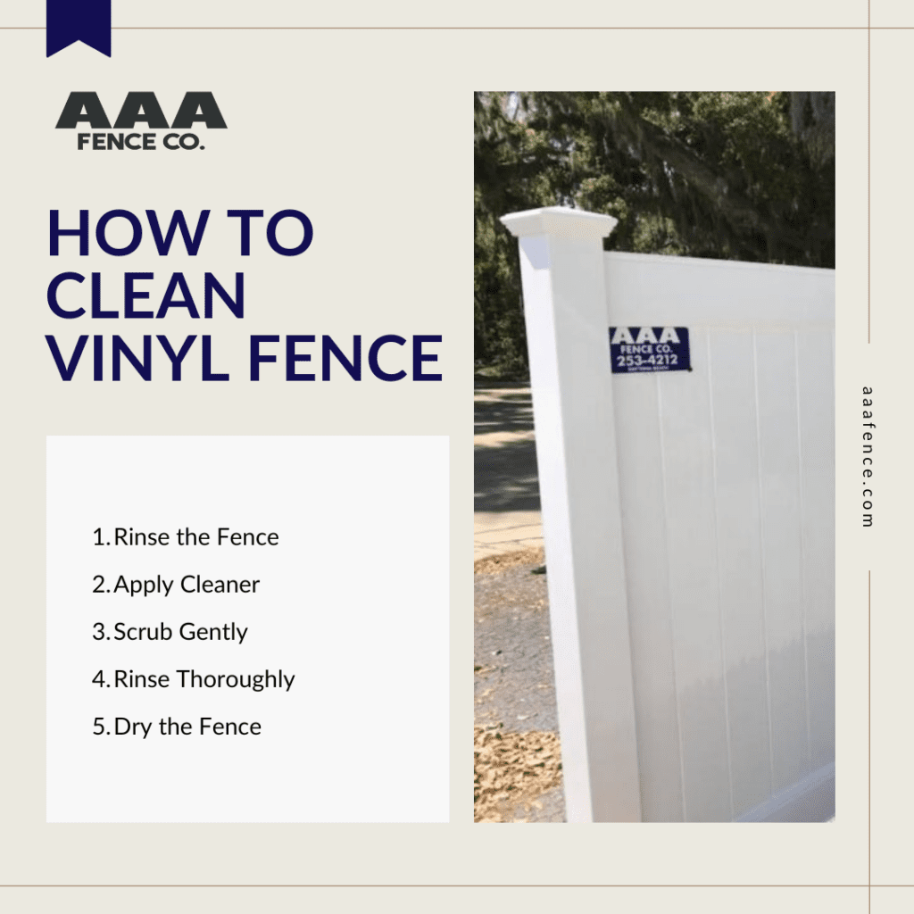 The Best Vinyl Fence Cleaner To Maintain Your New Fence - AAA Fence